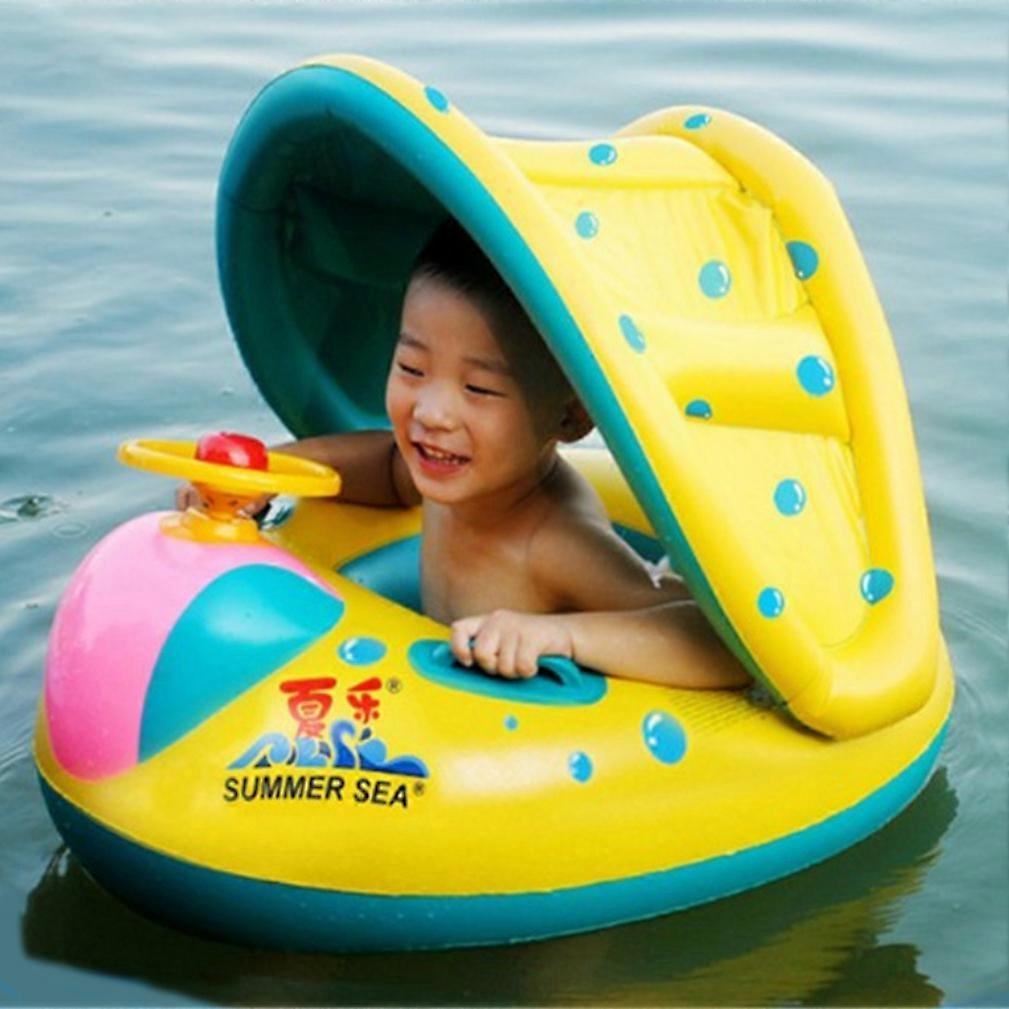 Swimming Boat Inflatable Pool Beach Sun Proof Float for Kids | Fruugo FR