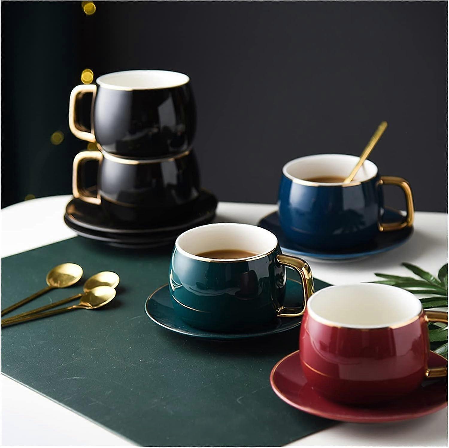 Tea Cup and Saucers Modern Design Porcelain Coffee Cup And Saucer ...