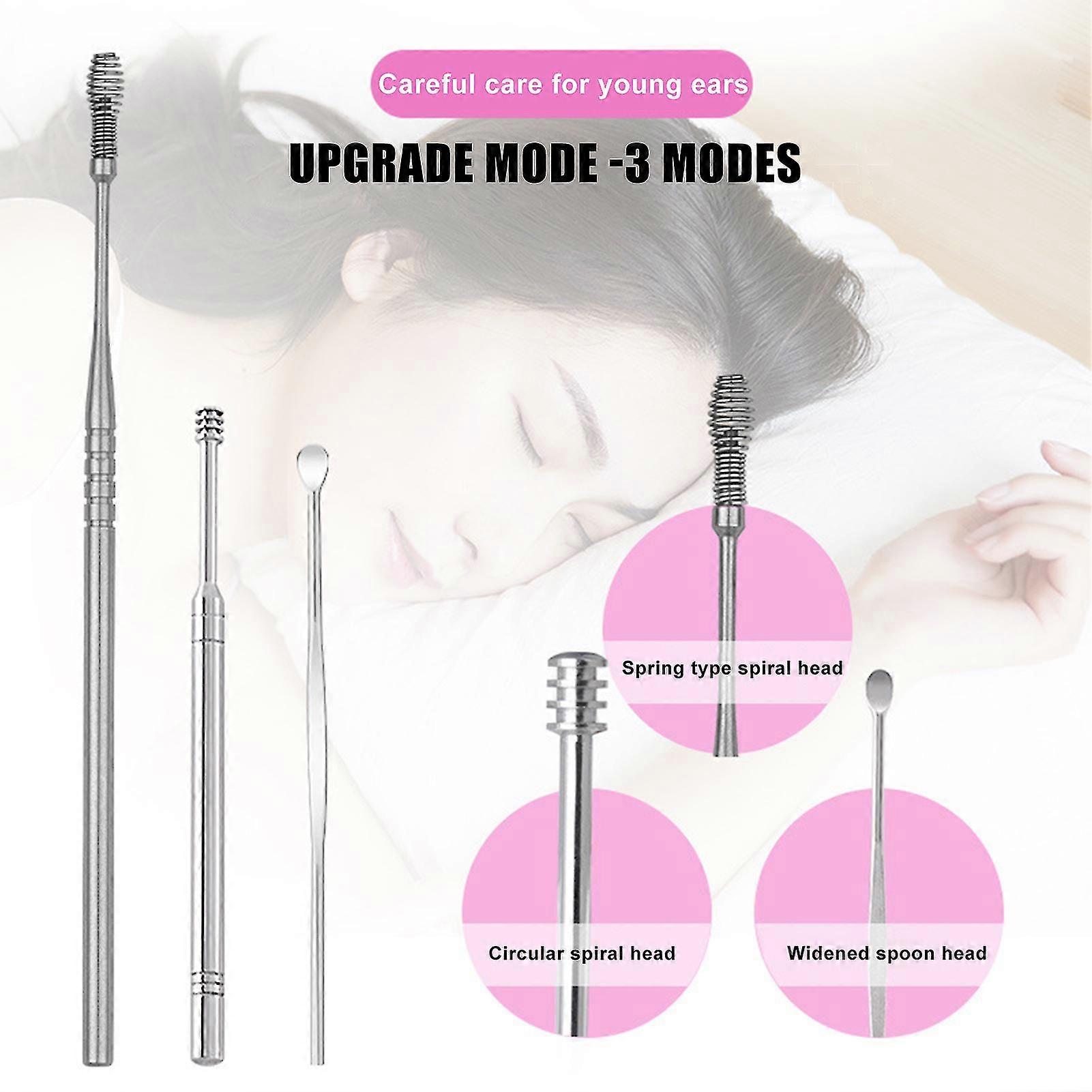 6pcs Stainless Steel Ear Digging Tool Ear Cleansing Tool Set Ear ...