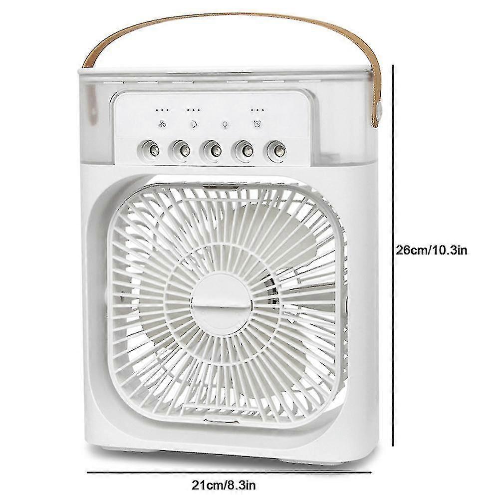 Portable Desk Misting Fan, 3 Speeds Humidifier Misting Fan, Cool And ...