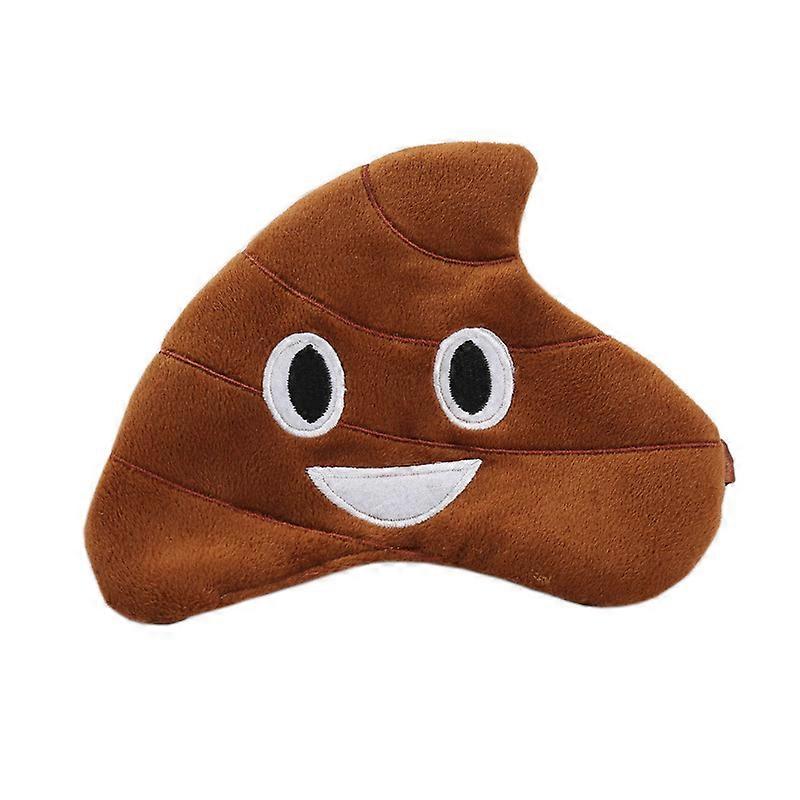 Novelty Funny Poop Emoji Sleep Eye Mask Light Blocking Soft Comfortable ...