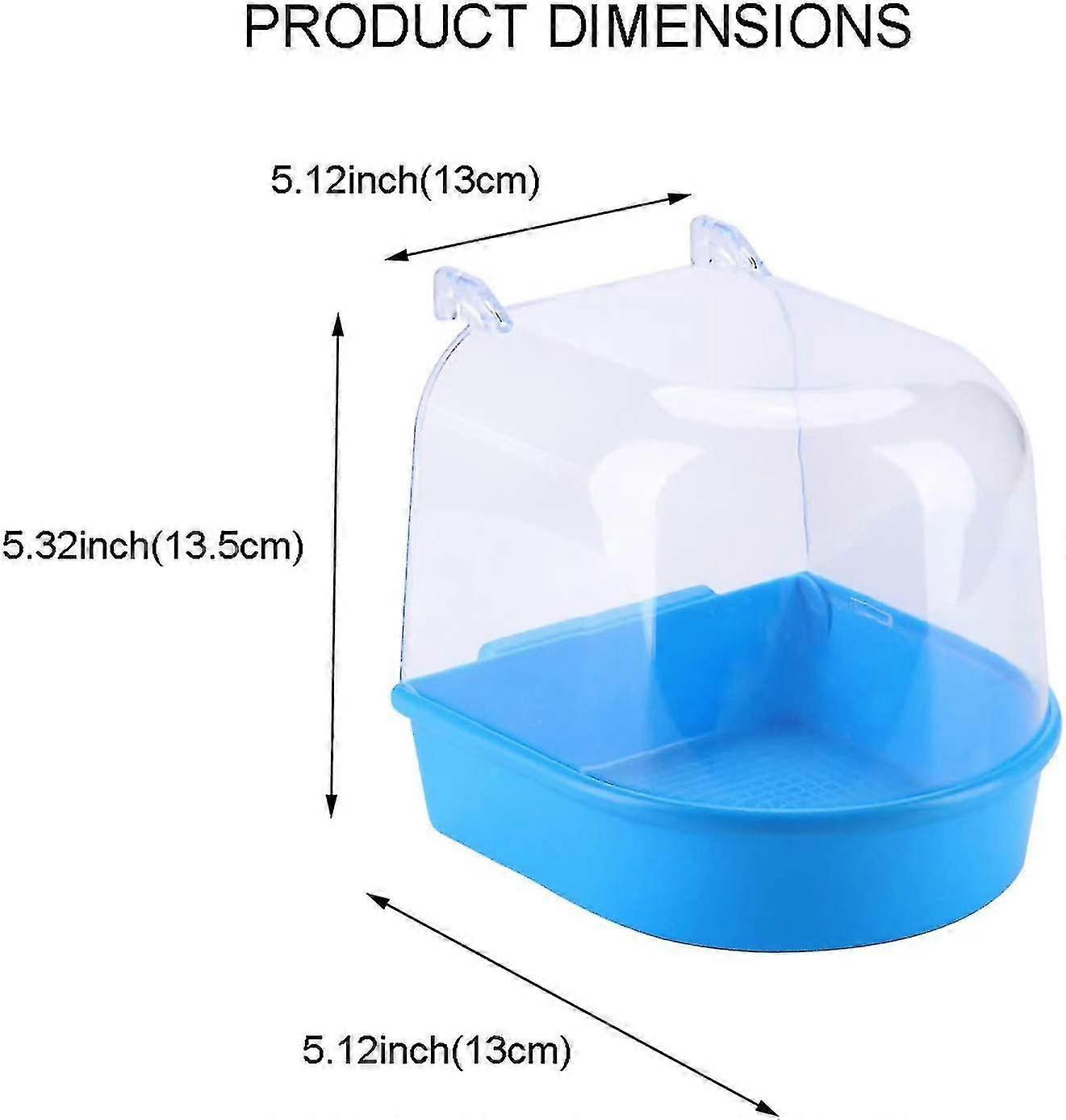 Clear Bird Bath For Cage Bird Cage Accessories Hanging Bird Tub For ...