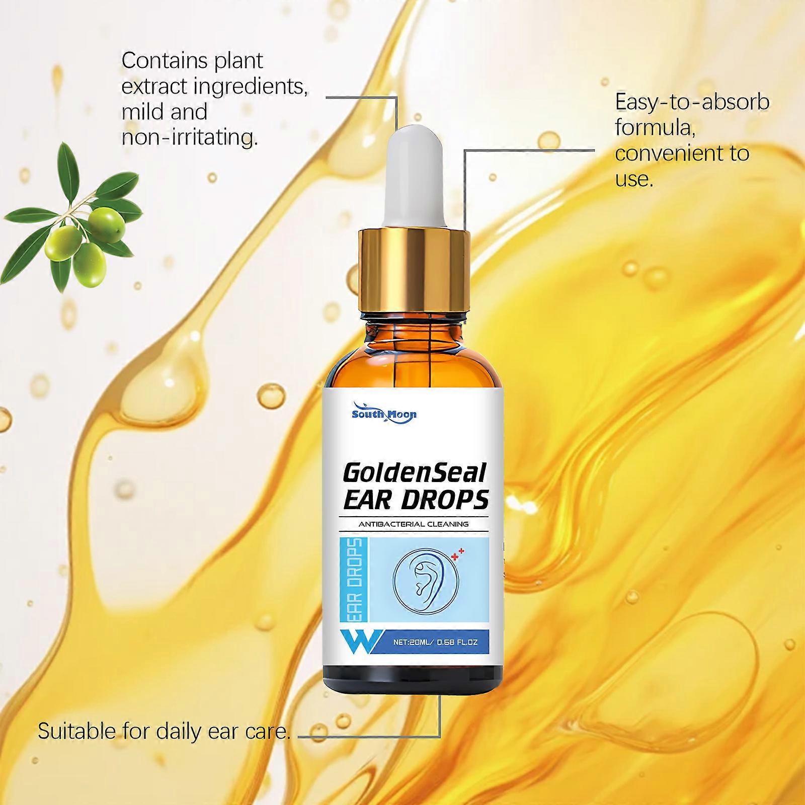 Ear Drops Antibacterial Liquid, 20ml Antibacterial Cleaning Ear Drops ...