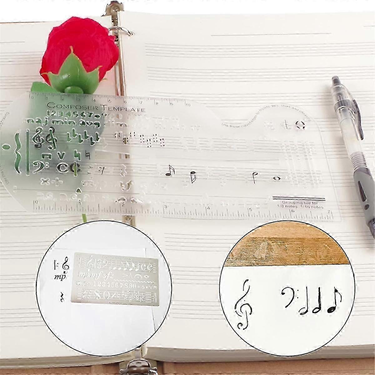 Song Writer'S Composing Template Stencil, Staff Drawing Ruler, Song ...