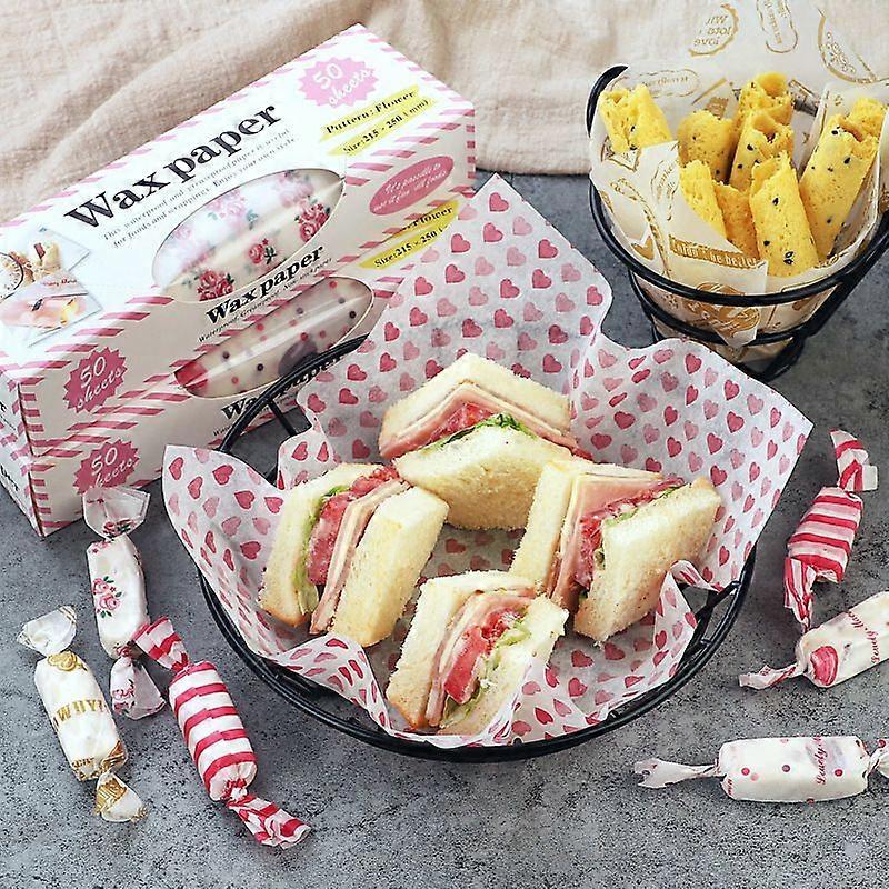 Waxed paper Dim sum pad paper printing food packaging paper oil proof ...