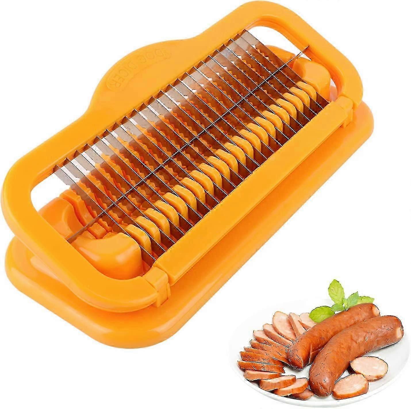 Hot Dog Cutter, Durable Stainless Steel Banana Slicer, Multifunctional Sausage Cutter For Hot ...