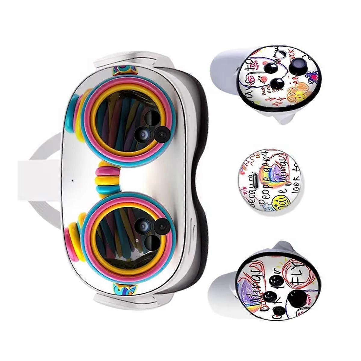 Vinyl Skin Sticker for Mate Quest 3S VR Headset Controller PVC Decals ...