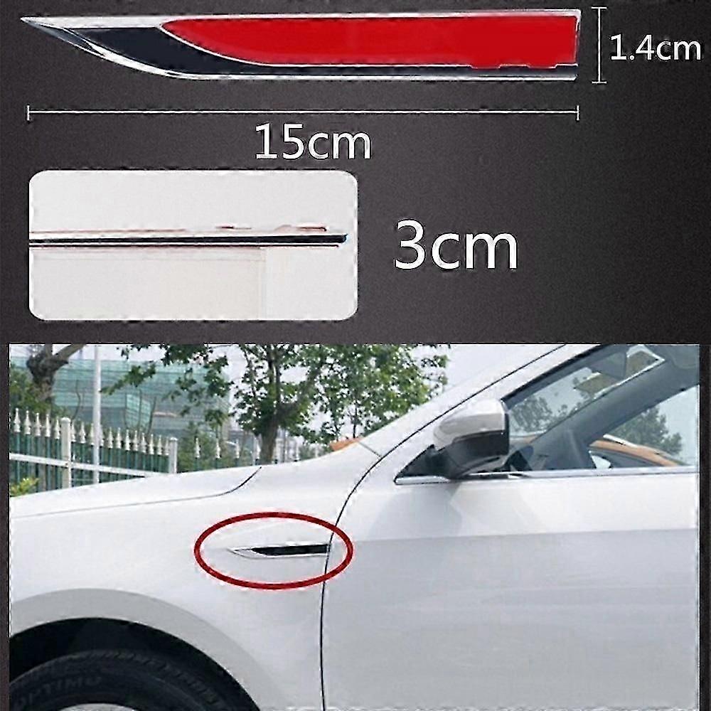 2 x 3D Metal EcoBoost Logo Car Side Door Sticker Fender Badge Emblem ...