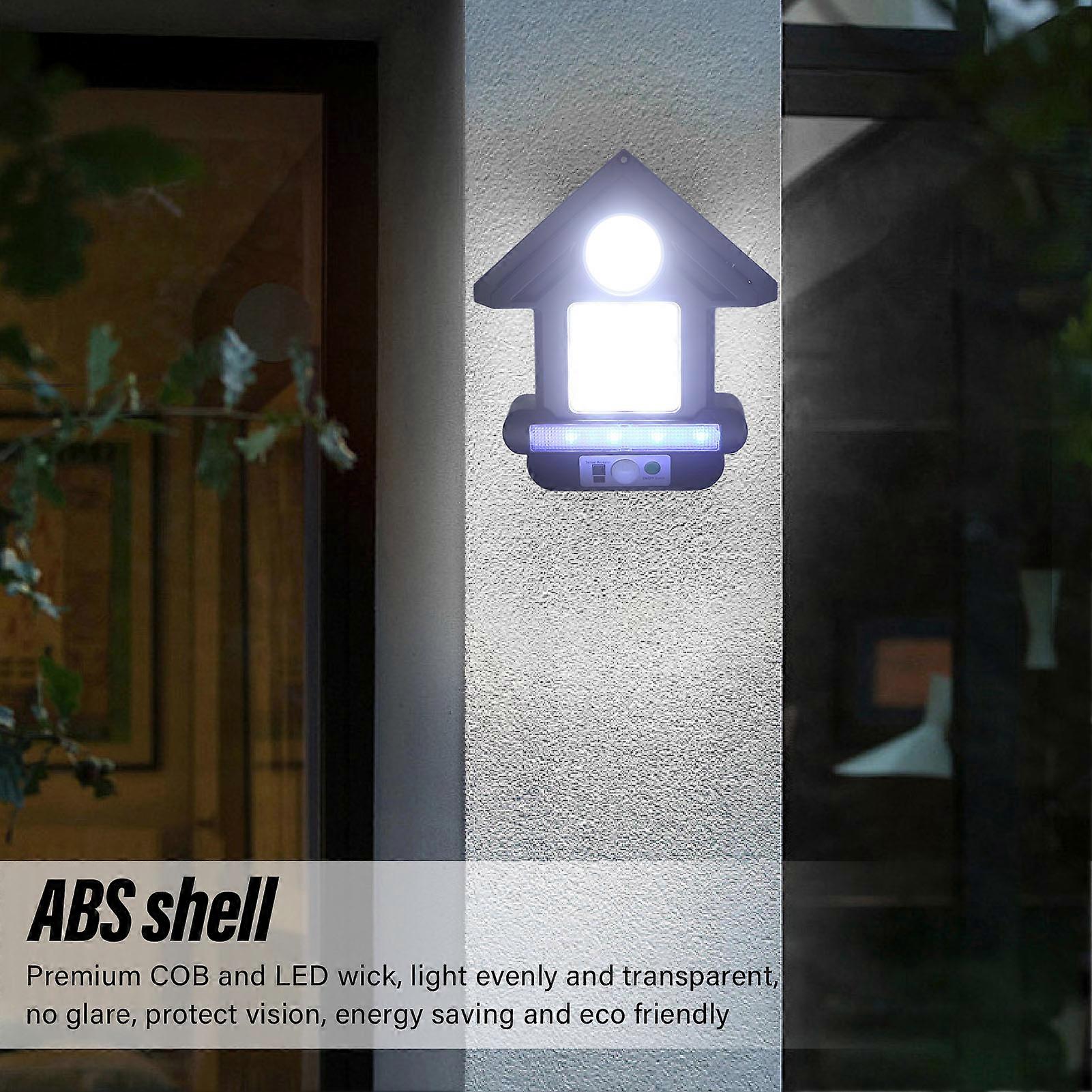 Solar Street Light House Shape ABS LED Motion Sensing Solar Wall Lamp ...