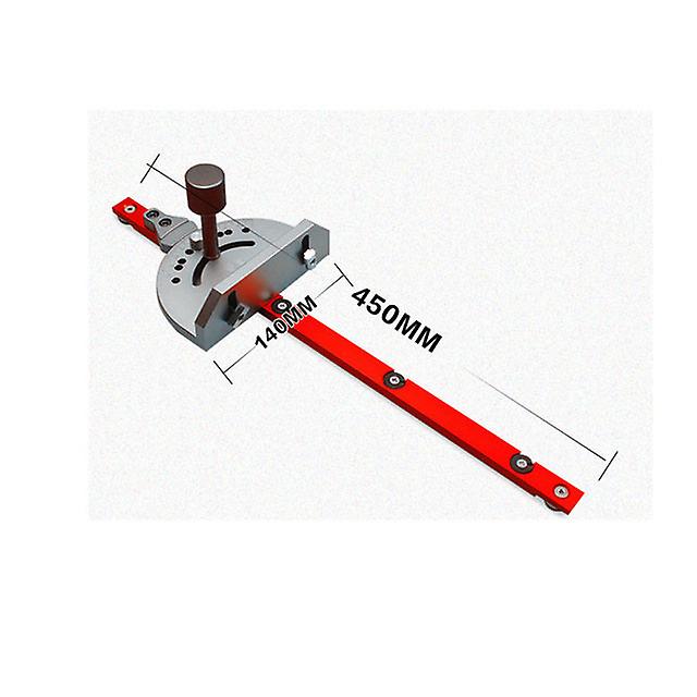Aluminum Angle Miter Gauge Sawing Assembly Ruler Woodworking Tool 400mm ...