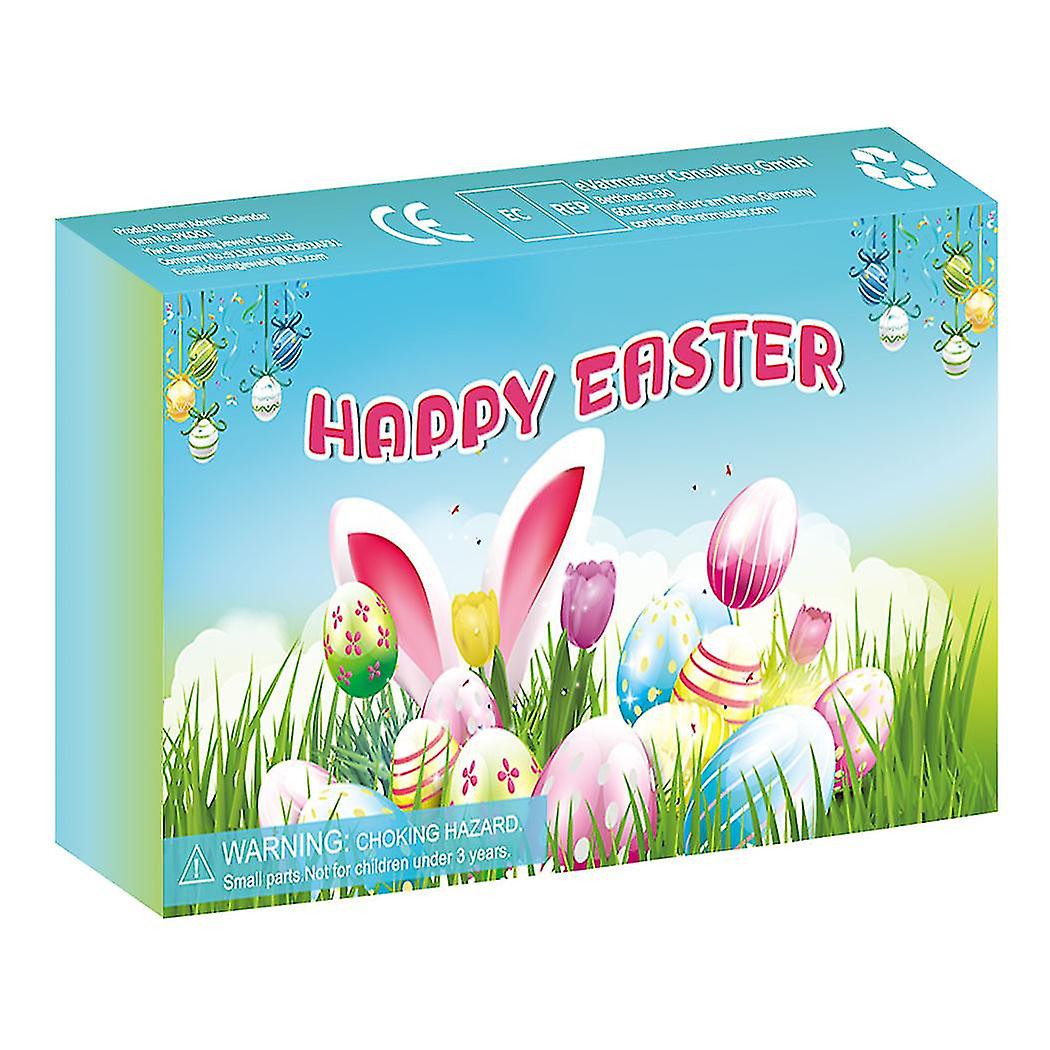 Easter Blind Box Unzip Toys Kids Easter Eggs Colorful Glitter Foam Eggs ...