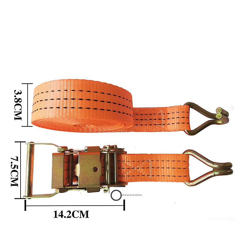 Ratchet Strap - 2 x 2000 kg 6m Lashing Strap Fixing or Securing the ...