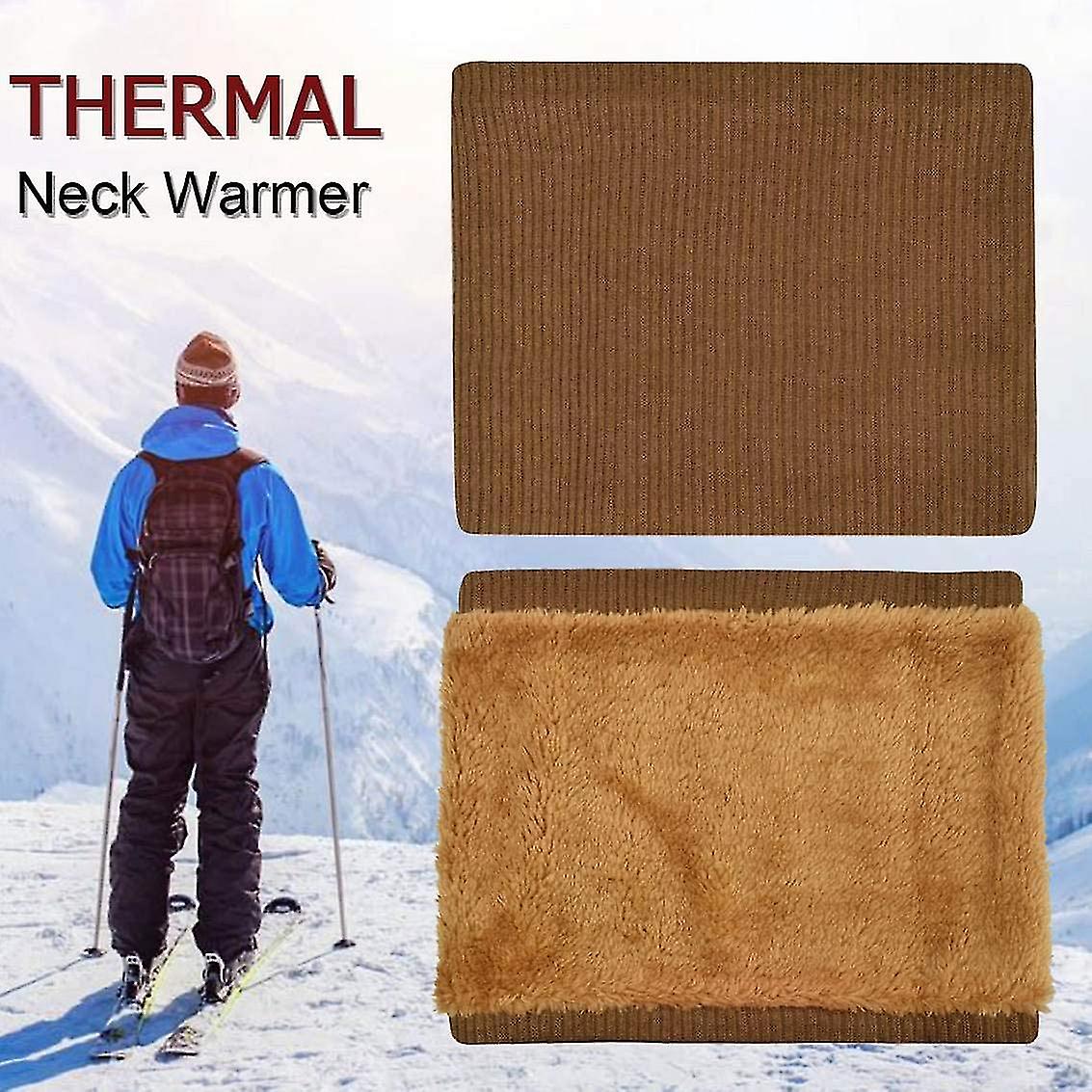 Neck Warmer Fleece Tube Scarf Winter Snood Scarf Unisex Thermal Scarf ...