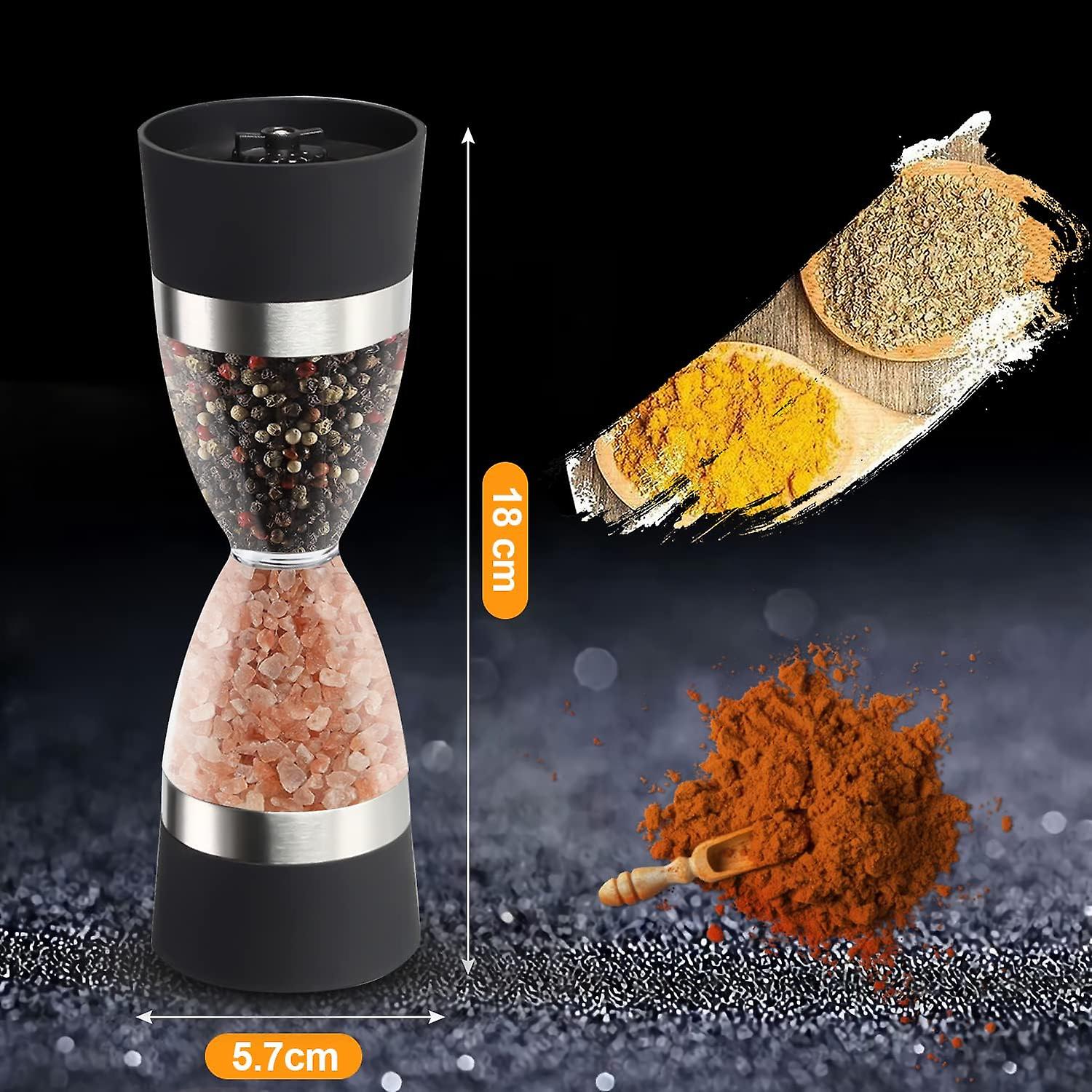 Salt and Pepper Mill 2 In 1 Manual Pepper Mill,1PCS Peugeot Pepper Mill ...