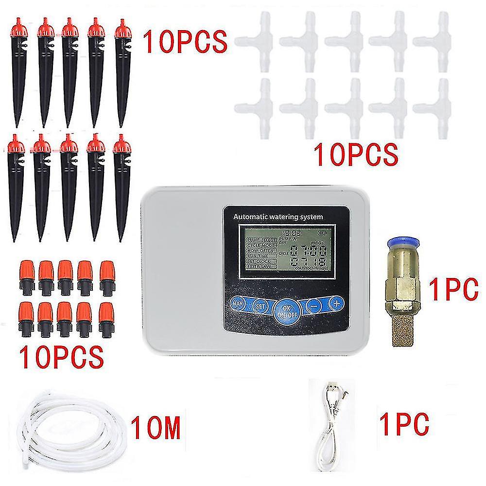 Solar Dual-pump Drip Irrigation System Kits Water Pump Controller Timer ...