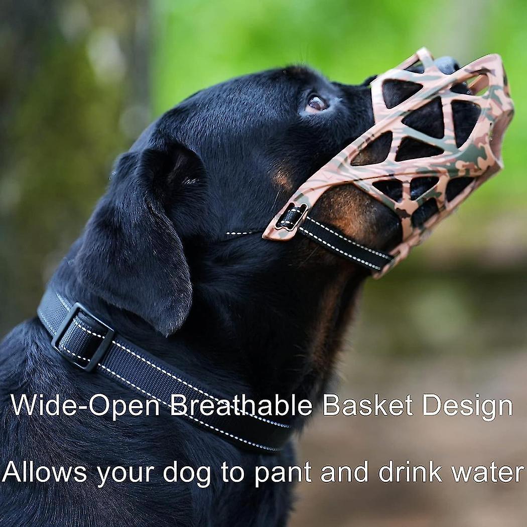 Dog Basket Muzzles, Soft Breathable Cage Muzzle For Small Medium Large ...