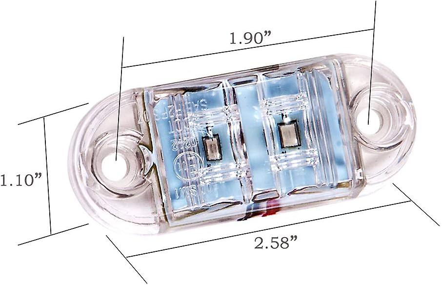 Side Marker Lights LED Clearance Lights for 12V 24V Universal Trailer ...