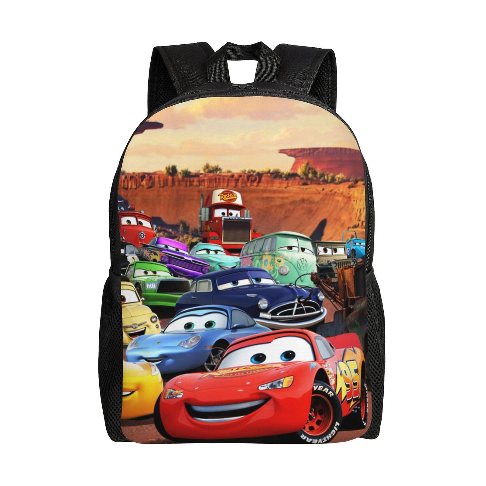 Pixar Cars Kids Backpack School Bags Book Bags Travel Bag For Boys ...