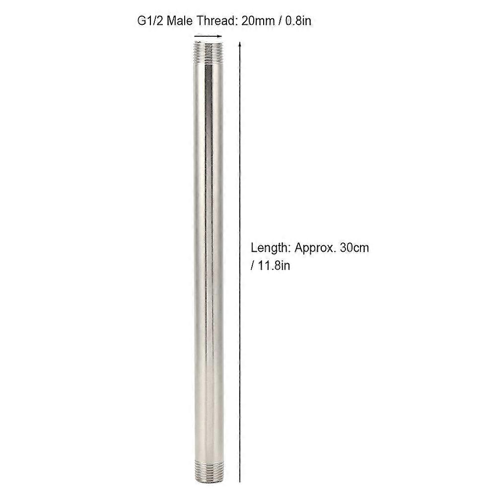 Stainless Steel Threaded Pipe Nipple Connector Fittings For Plumbing ...