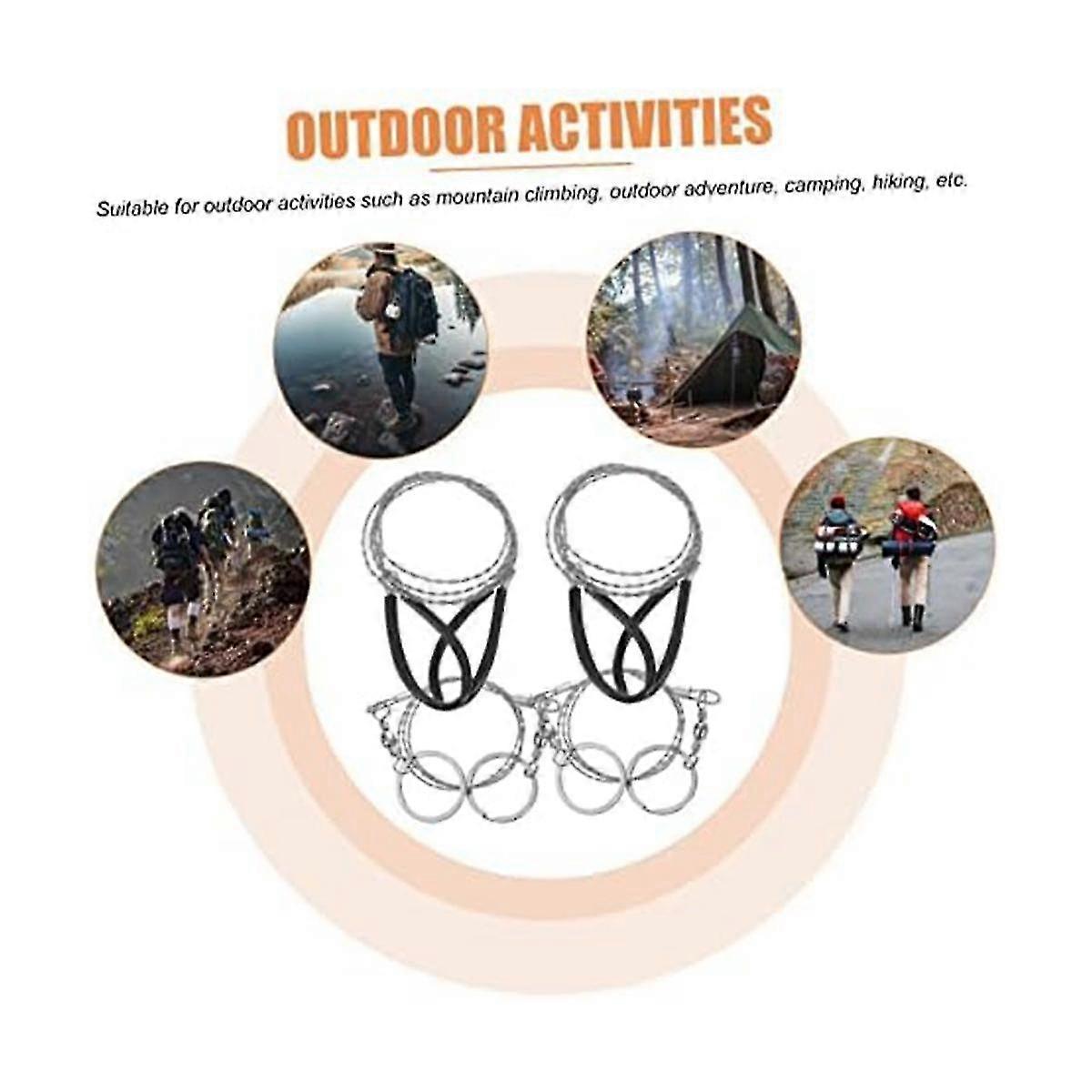 4Pcs Wire Saw Chain Garrote Wire Rope Chainsaw Survival Pocket Chainsaw ...