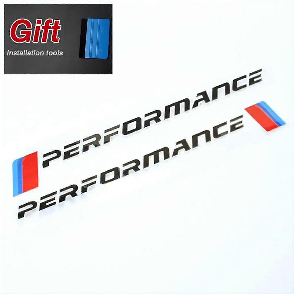 2pcs M Performance Logo Side Skirt Stickers Decal Graphic for BMW e46 e39 e60 e90 e36 f30 f10 X5 ...
