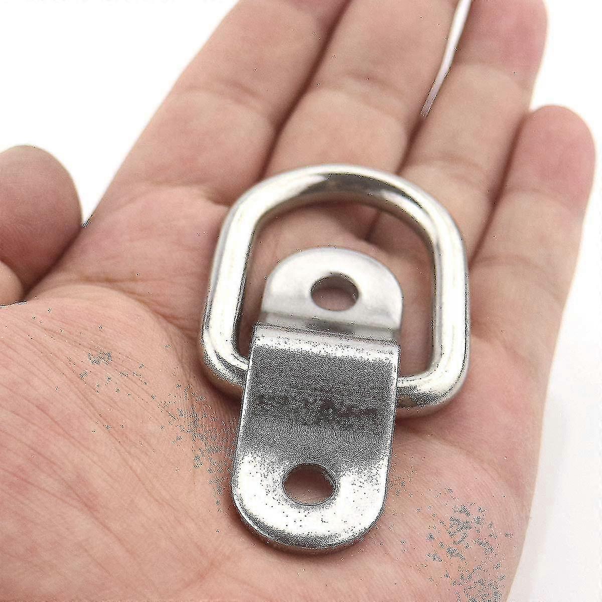 10 Pack D Ring Tie Downs Anchor, 1/4 Stainless Steel Heavy Duty Tie ...