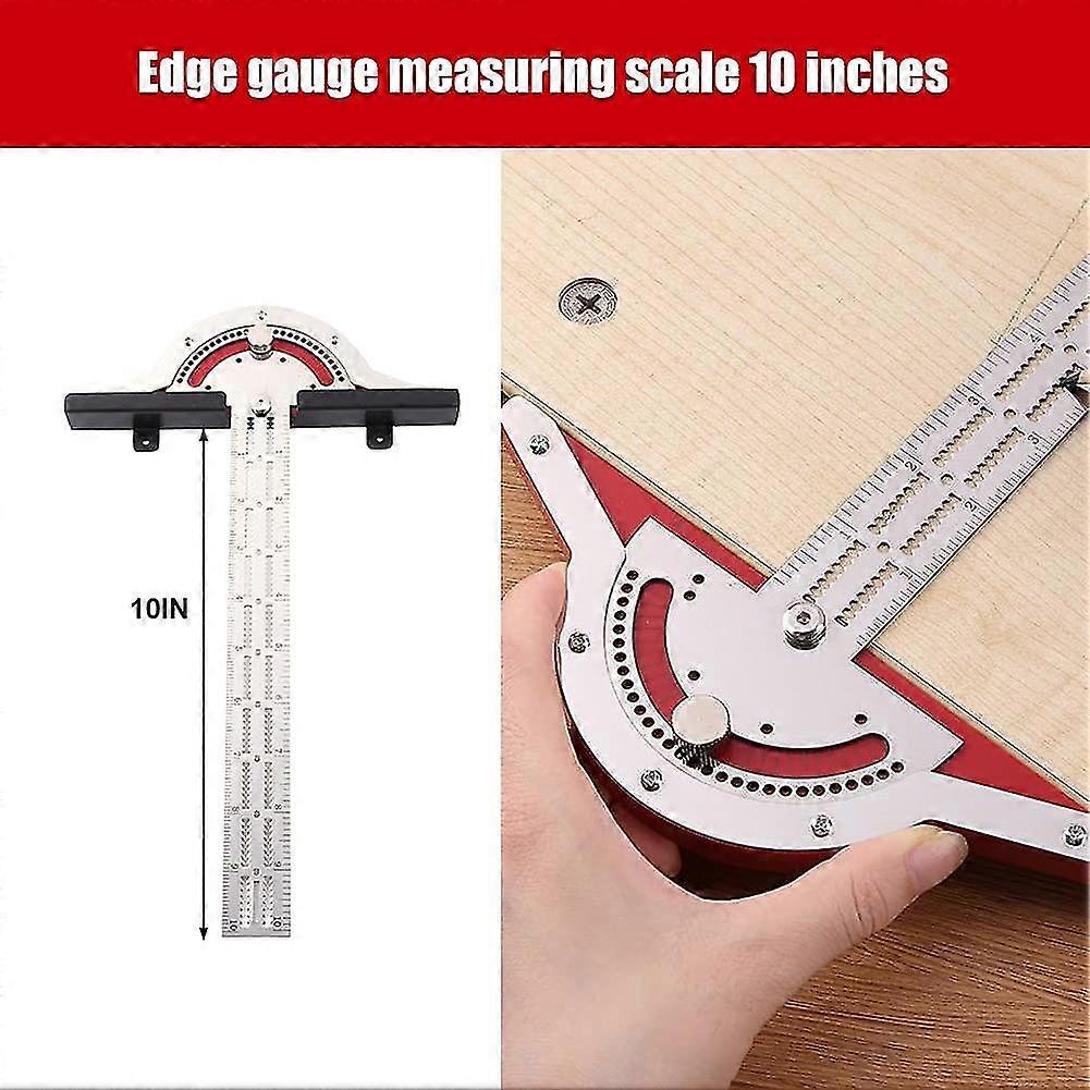 10 Inch Carpenter's Edge Ruler Stainless Steel Protractor Carpenter's ...
