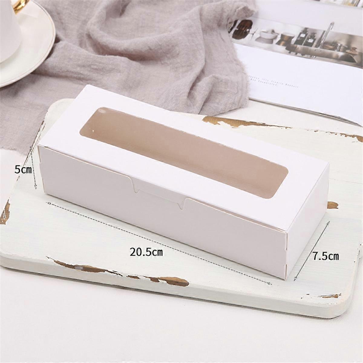 25 Pieces Macaron Boxes with Clear Display Window Macarons Container or ...