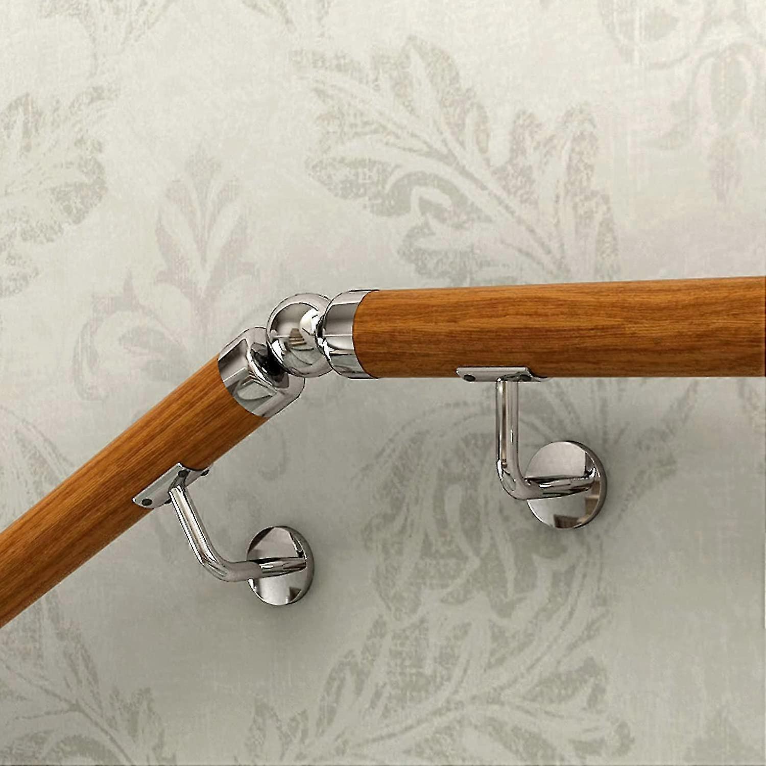 Flat Handrail Brackets For Stairs 304 Stainless Steel Banister Rail ...