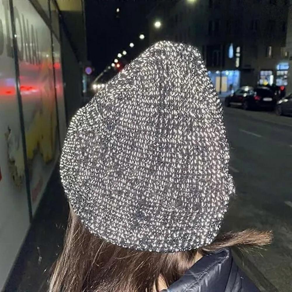 Reflective Beanie for Women Men, Flex Reflective Beanie hat,Warm ...