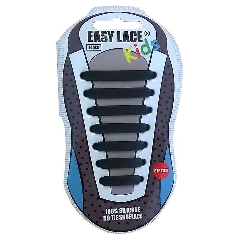 Easy Lace Kids No Tie Elastic Silicone Slip On Shoelaces 14 Pieces | Fruugo UK