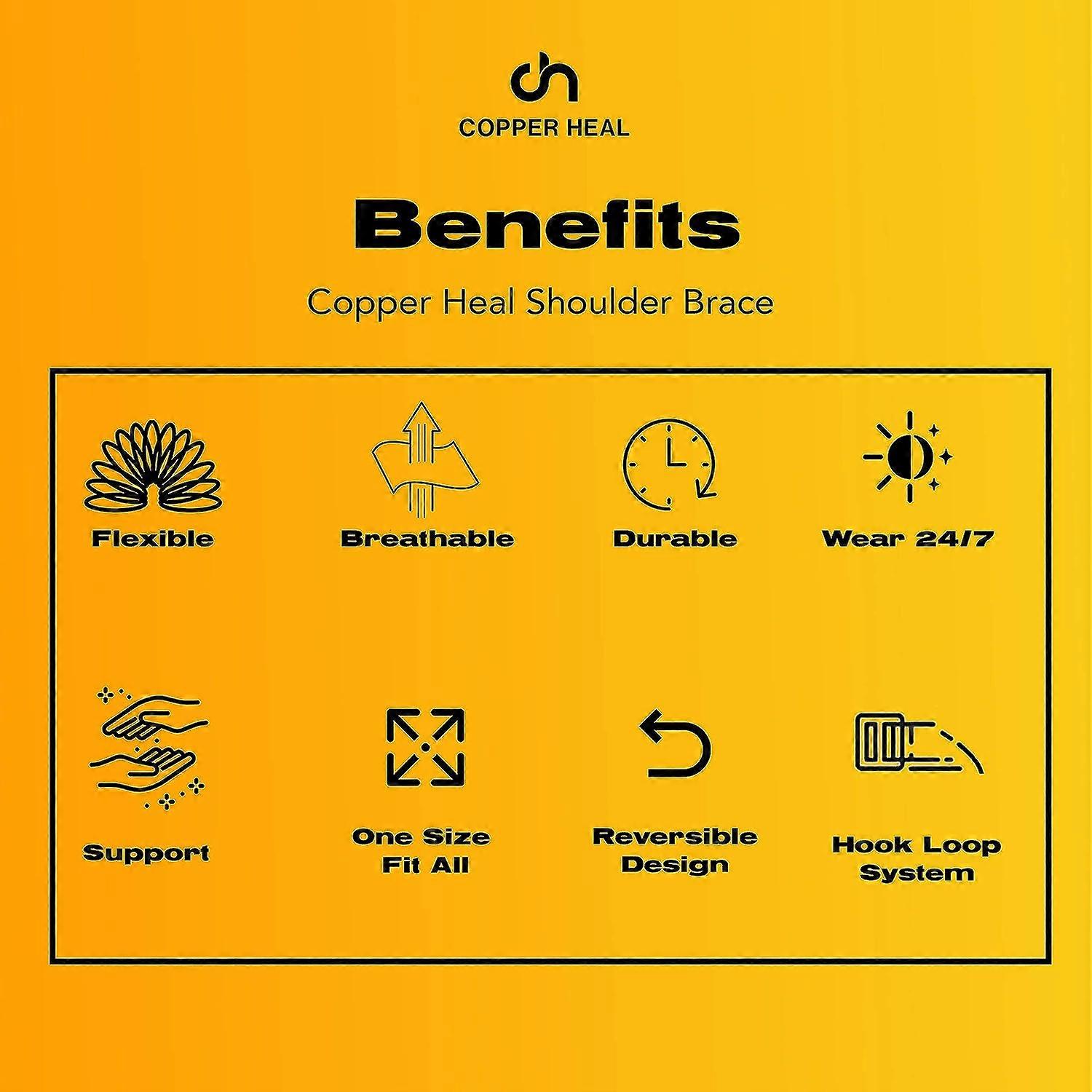 Shoulder Brace Adjustable Compression Sleeve Torn Rotator Cuff Men ...