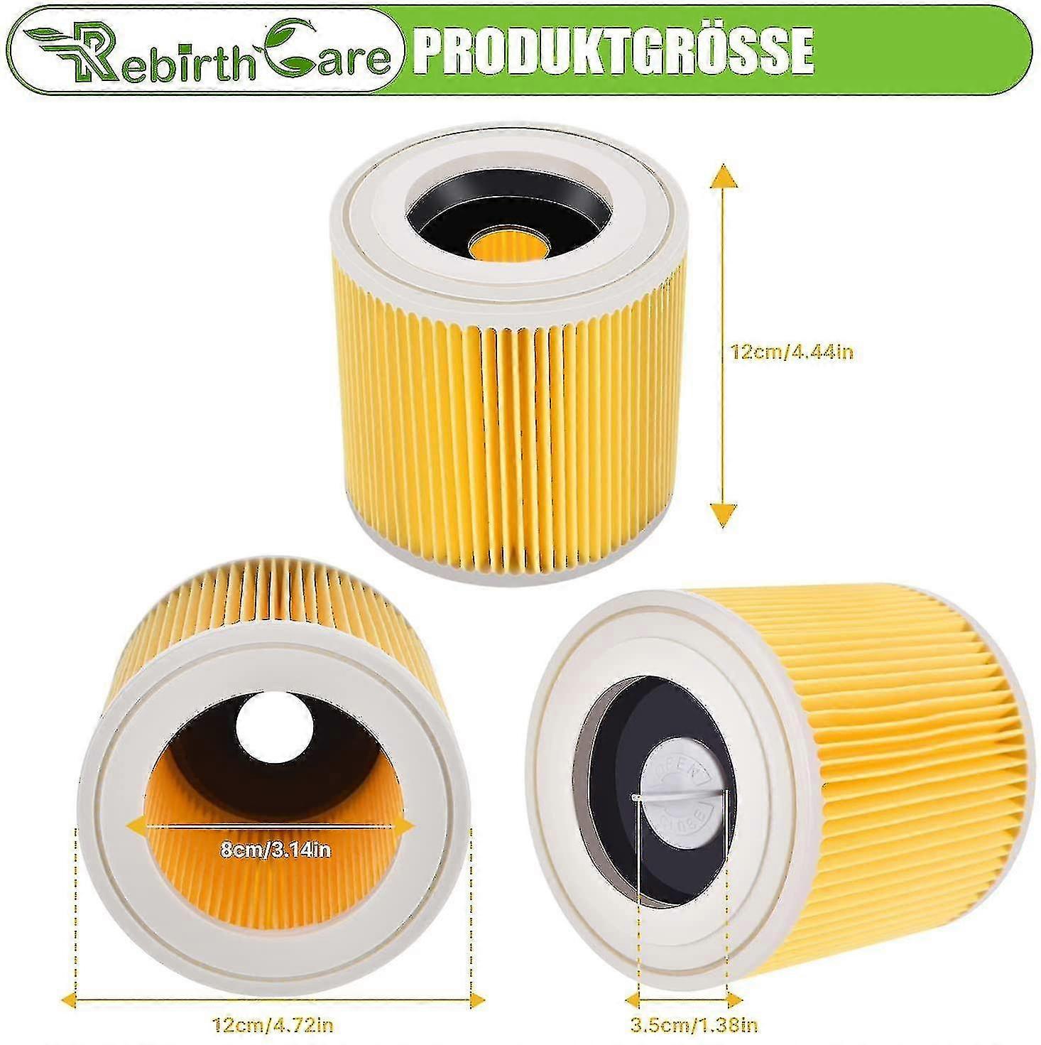 2 Pack Cartridge Filter For Wd3 Premium Wd2 Wd3 Wd3p Wd3 Mv2 Mv3 Filter ...