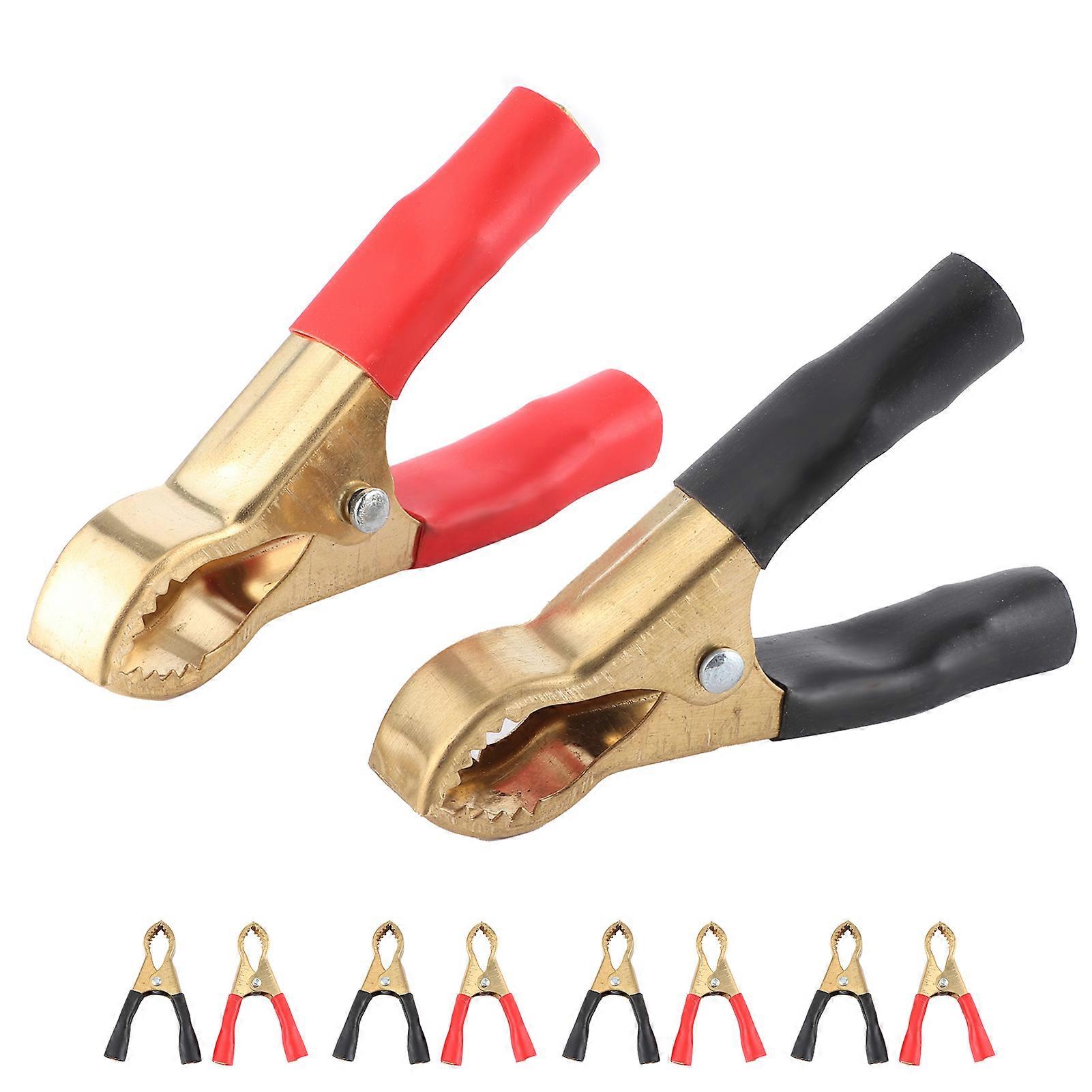 5 Pairs Battery Cable Clips HeavyDuty Insulated Crocodile Clamp 1000A ...