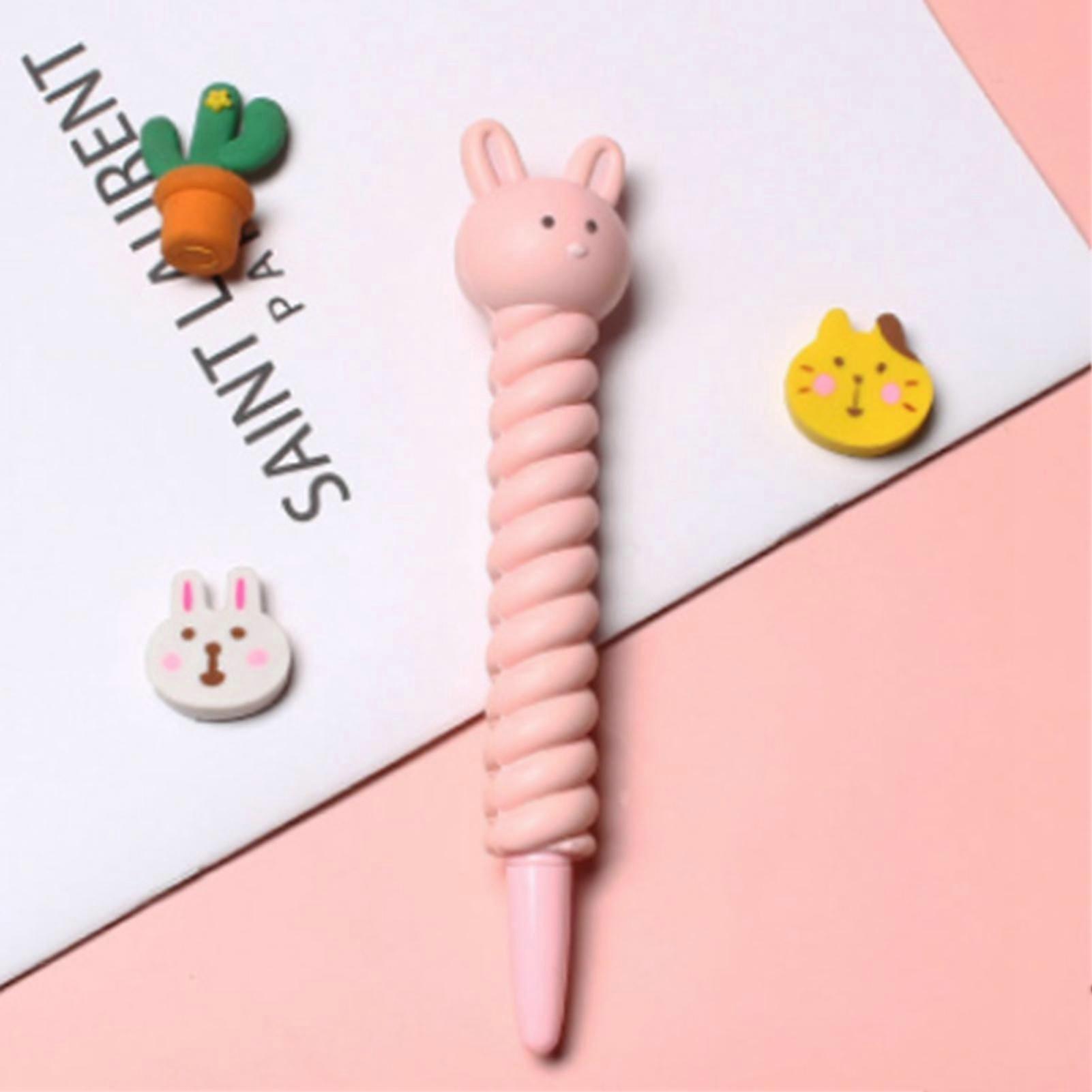 Kawaii Gel Ink Pen Squishy Pens Cute Soft Ice Cream Rabbits Design for ...