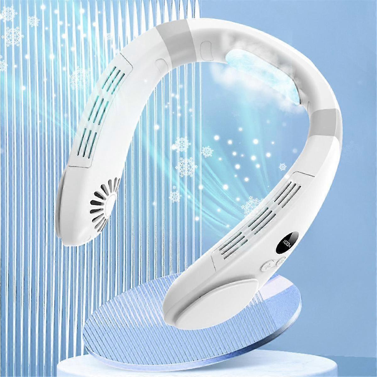 Neck Air Conditioner, Full-Body Cooling Neck Fan,5200mAh Rechargeable ...