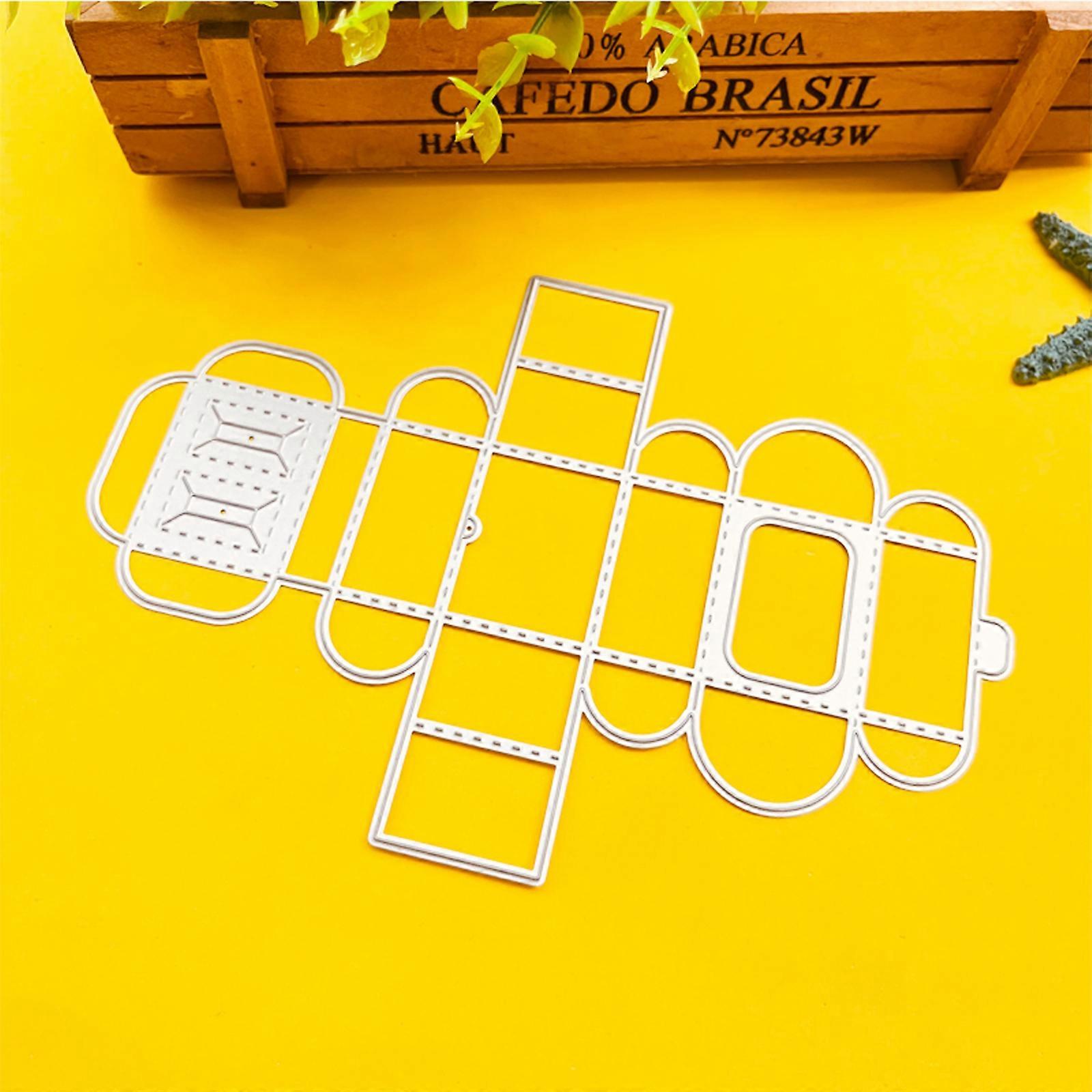 3D Concave Rectangle Candy Box Metal Cutting Dies Stencil DIY Embossing ...