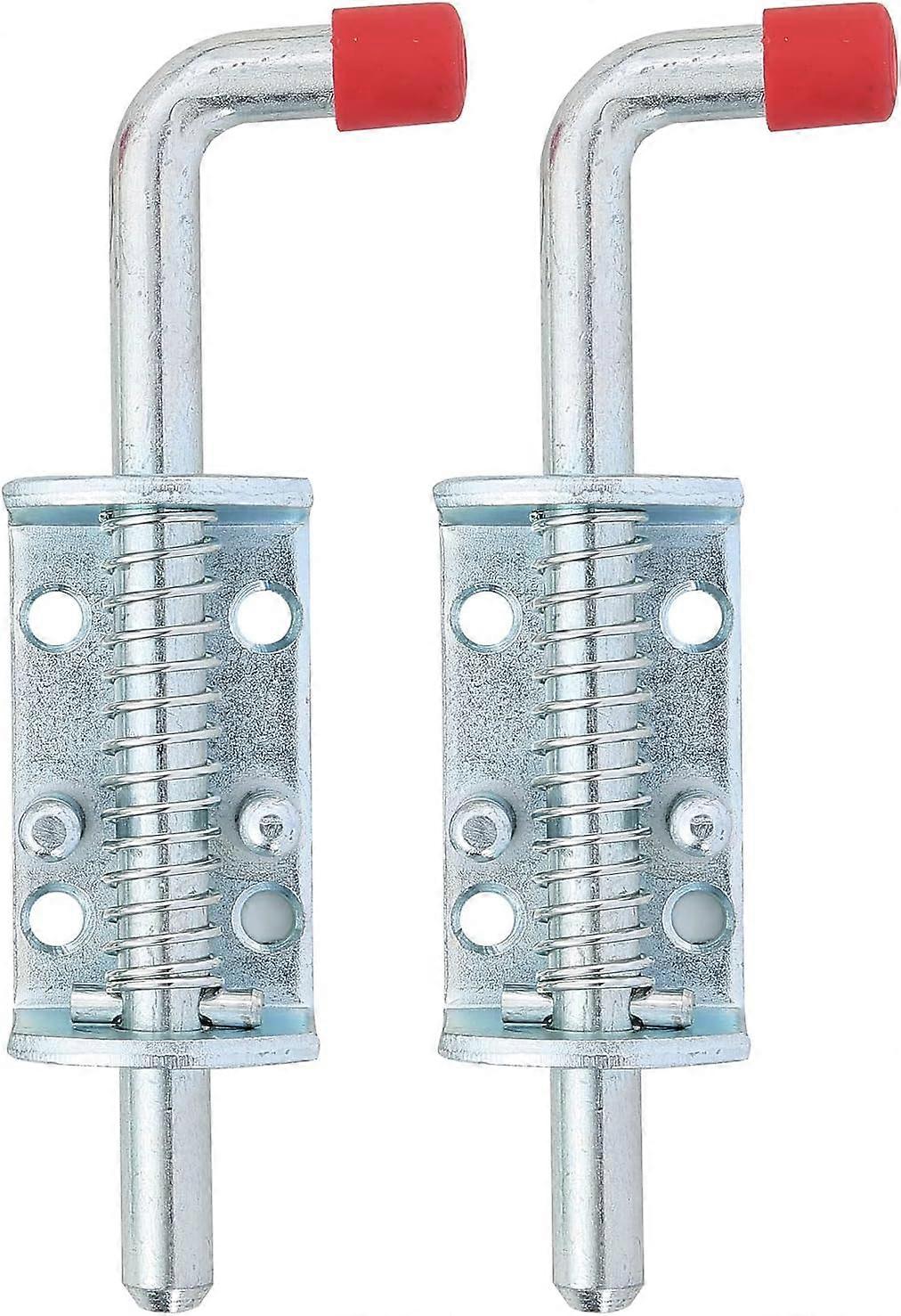 Metal Lock Barrel Bolt Spring Loaded Locking Latch 6.5" Long w/Grip ...