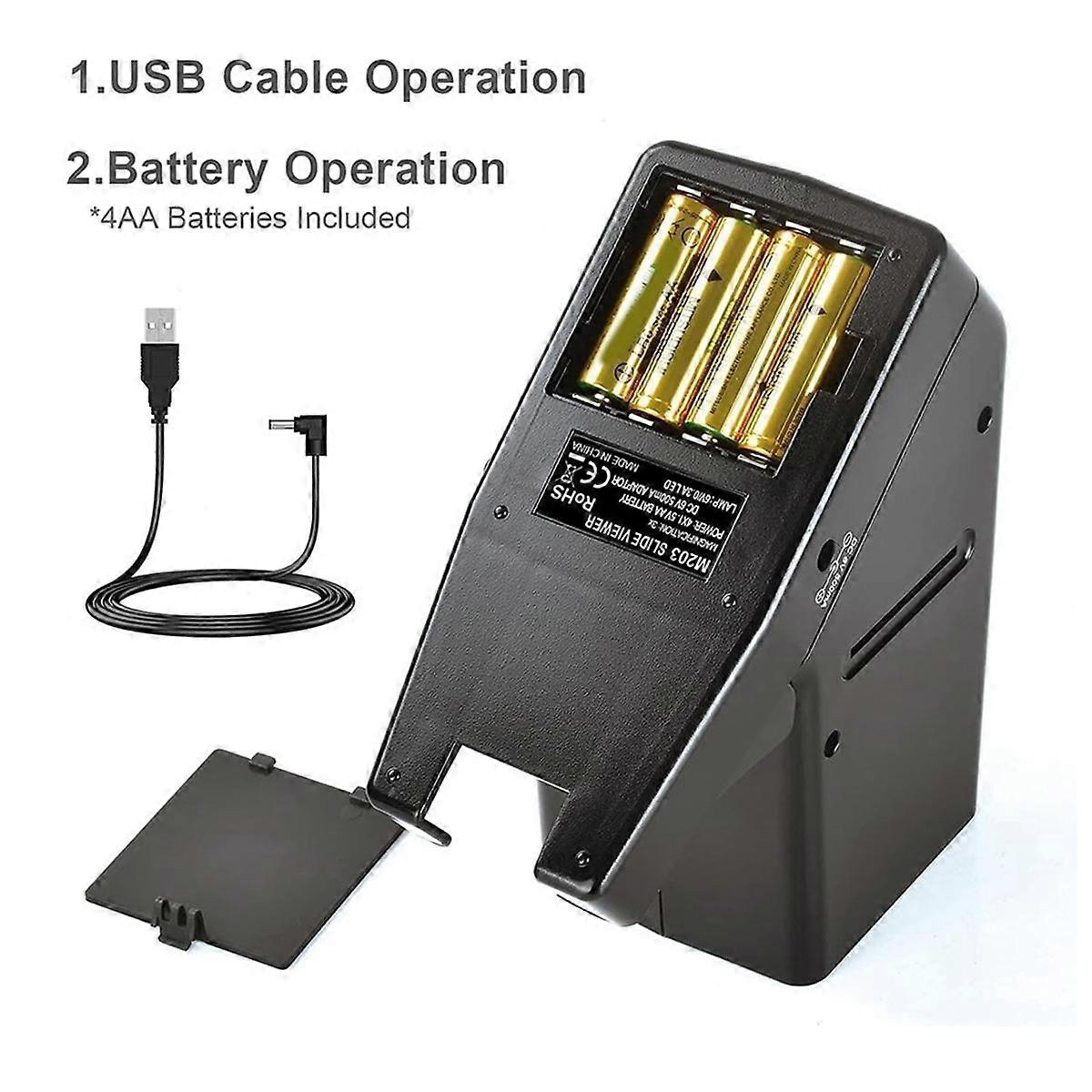 35mm Slide Viewer, 3X Magnification, USB Powered/Battery Operation-for ...