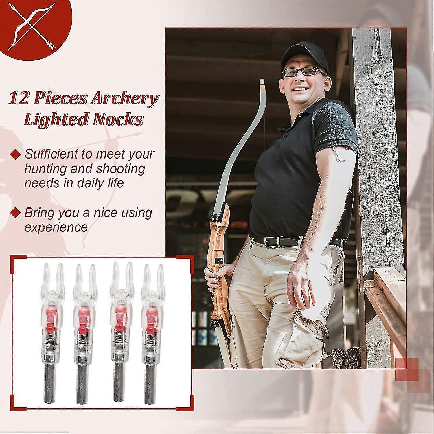 6PCS LED Lighted Nocks Fit 6.2mm Lighted Nocks Lighted Archery Nocks ...