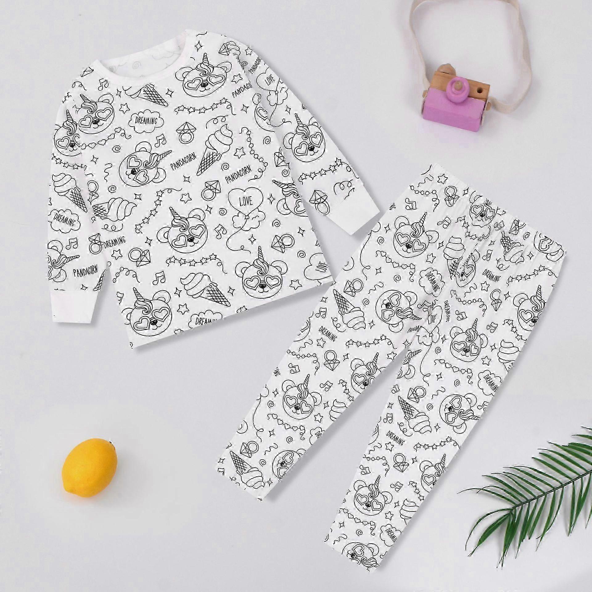 Creative Kids Diy Graffiti Pajamas Homewear Set, Colour Your Own ...