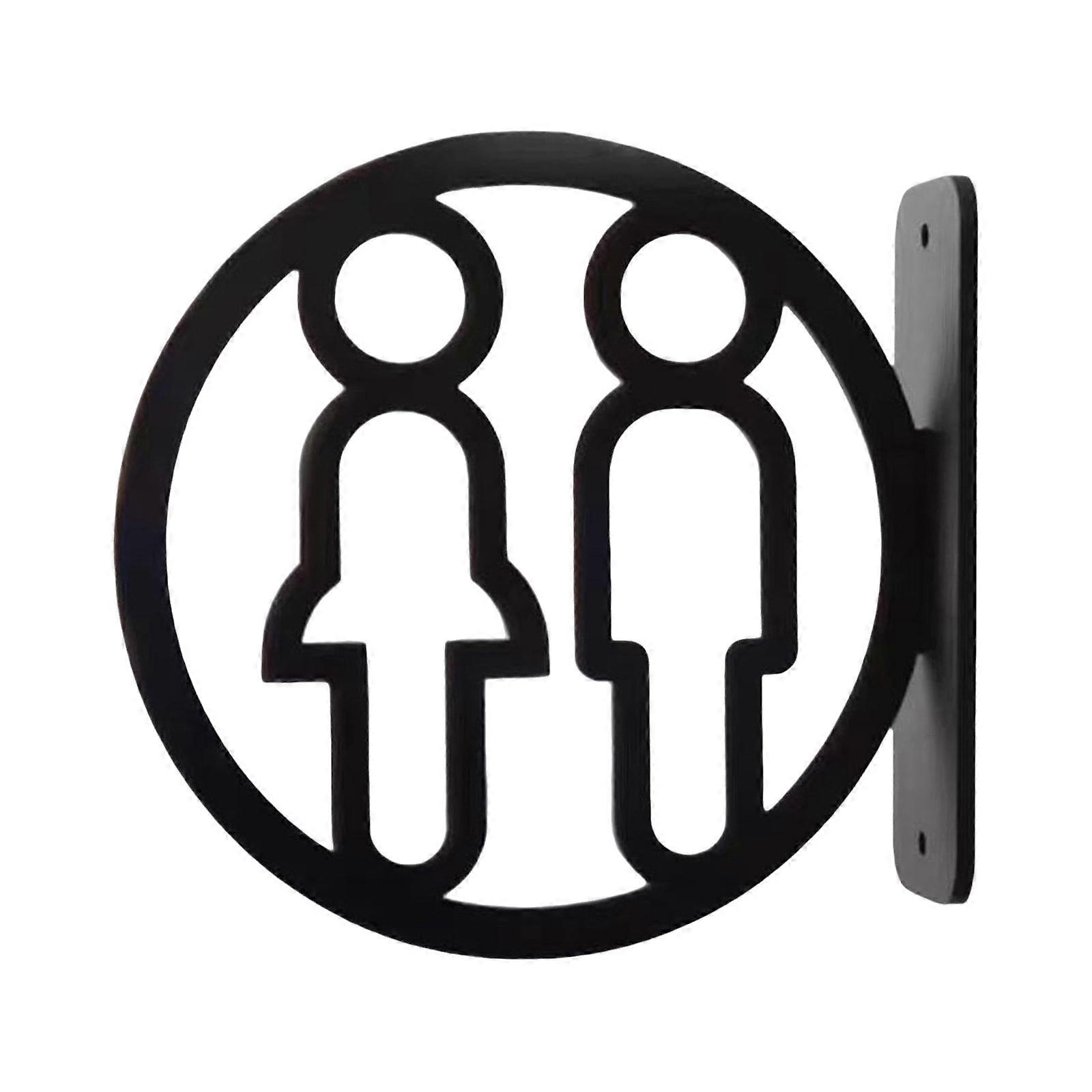 Male Female Bathroom Indicators Sign Public Restroom Marker Easy ...