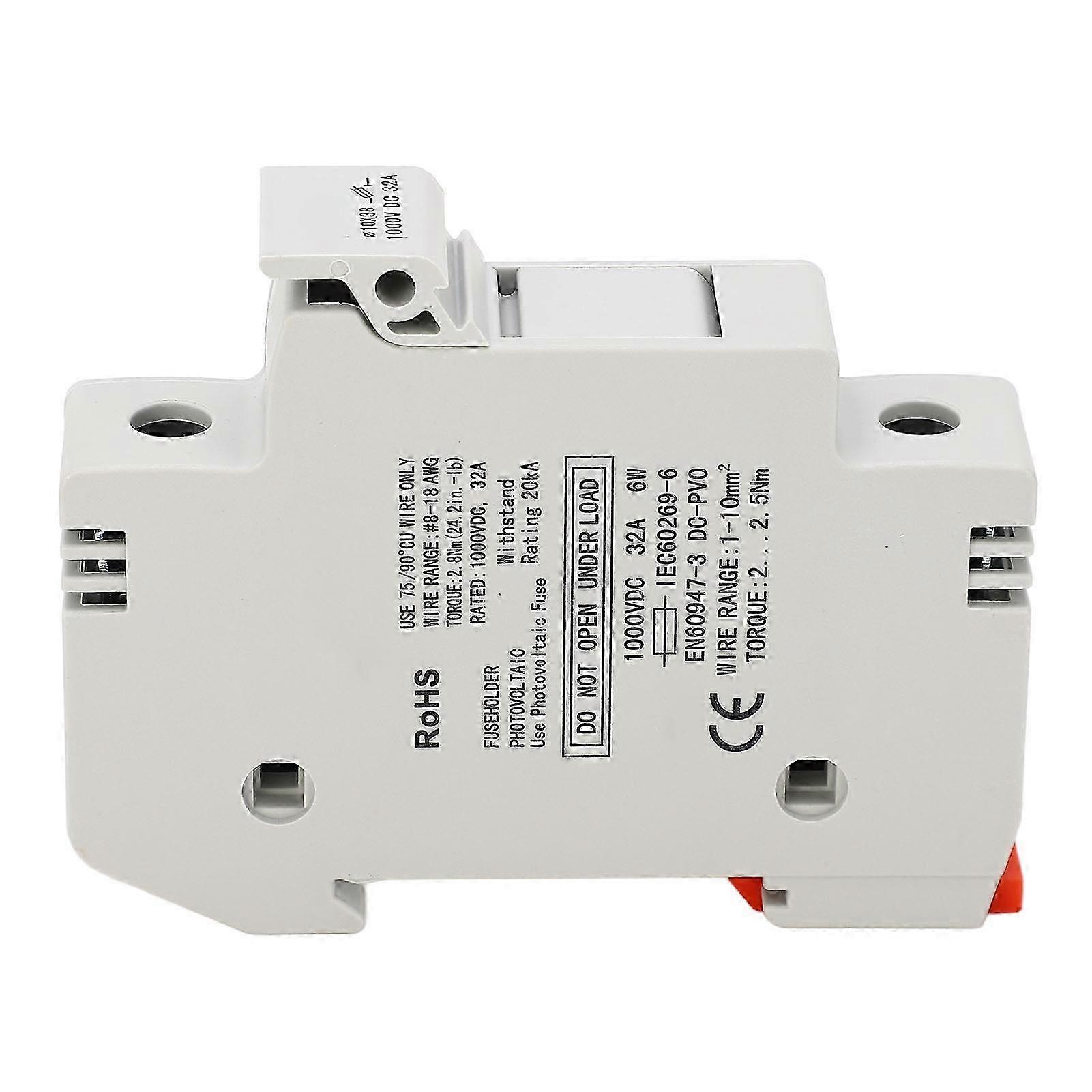Fuse Circuit Breaker 1P 32A 1000V DC Switch with 10x38mm 15A PV Fuse ...