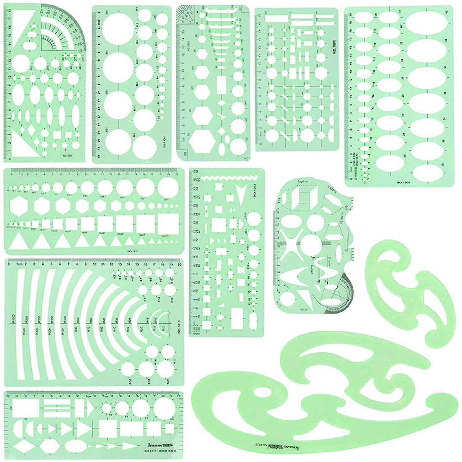 Architectural Templates Landscaping Architecture Drafting Ruler Shapes ...