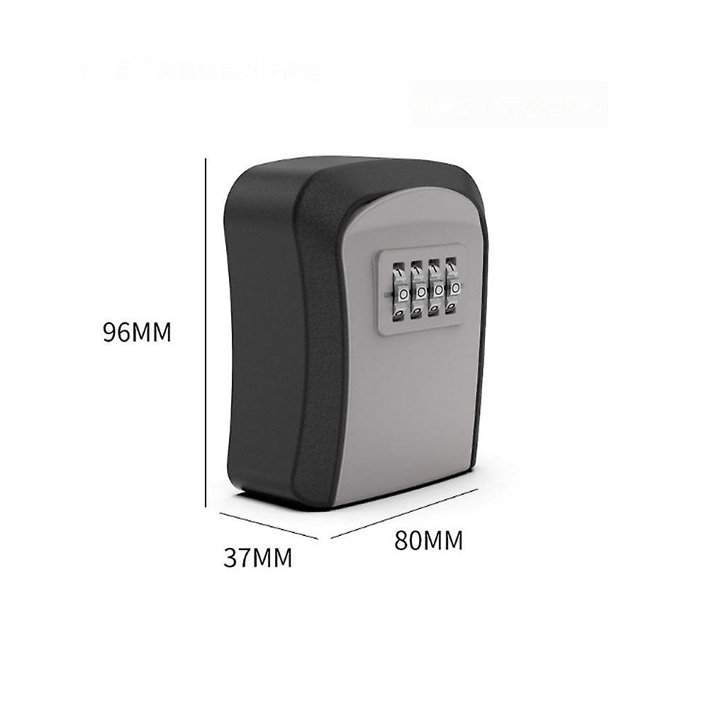 Key Lock Box Wall-mounted Key Safe Weatherproof No. 4 Combination Key ...