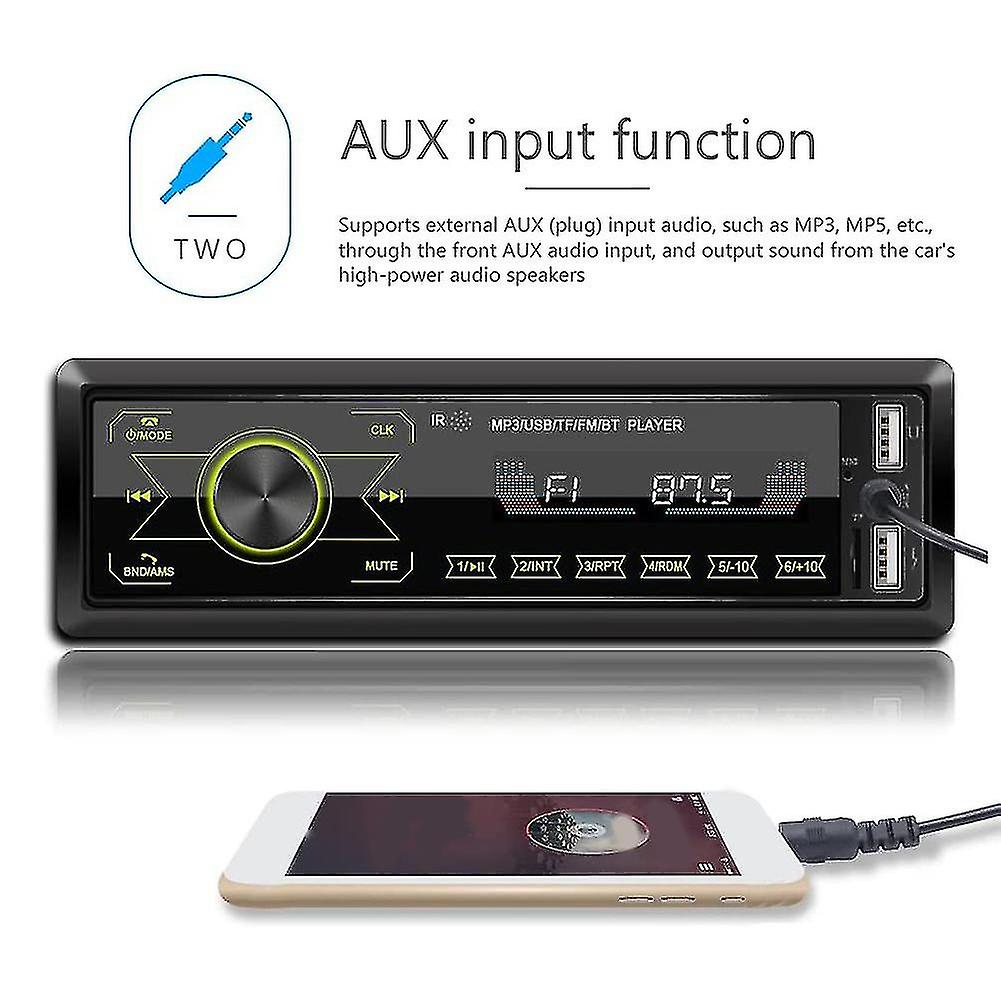 Car Stereo Bluetooth Touch Screen Car Radio Bluetooth 4x60w 7 Colours | Fruugo AU