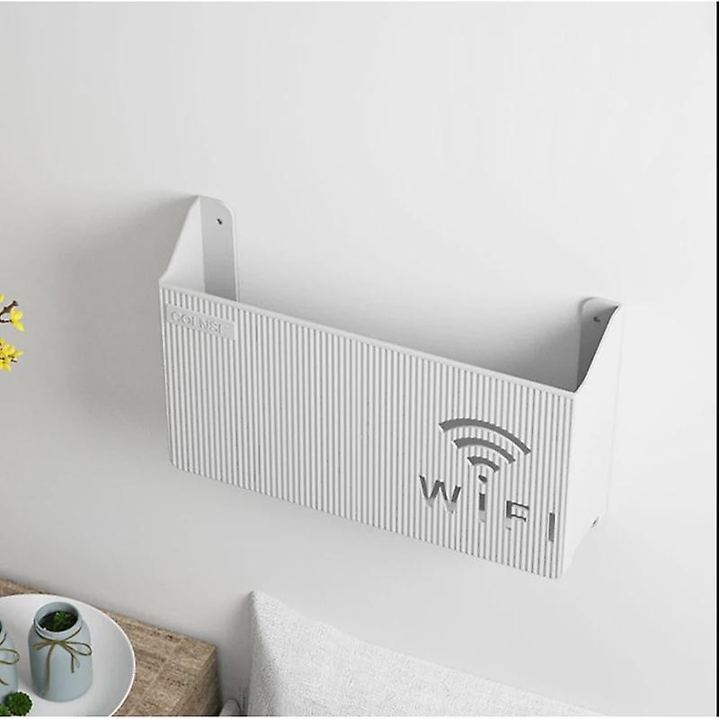 Wall-Mounted Router Storage Box Wireless Wifi Rack Bracket Plastic ...