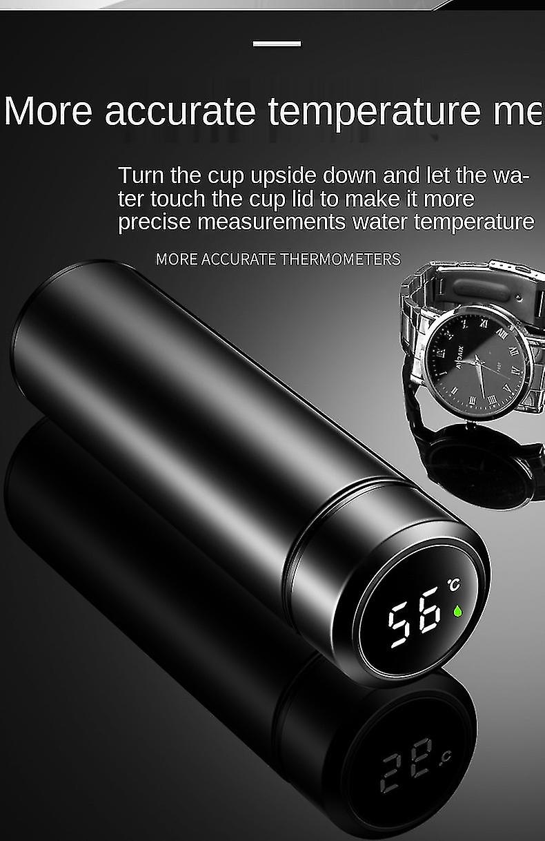 500ml Smart Insulation Cup Water Bottle Led Digital Temperature Display ...