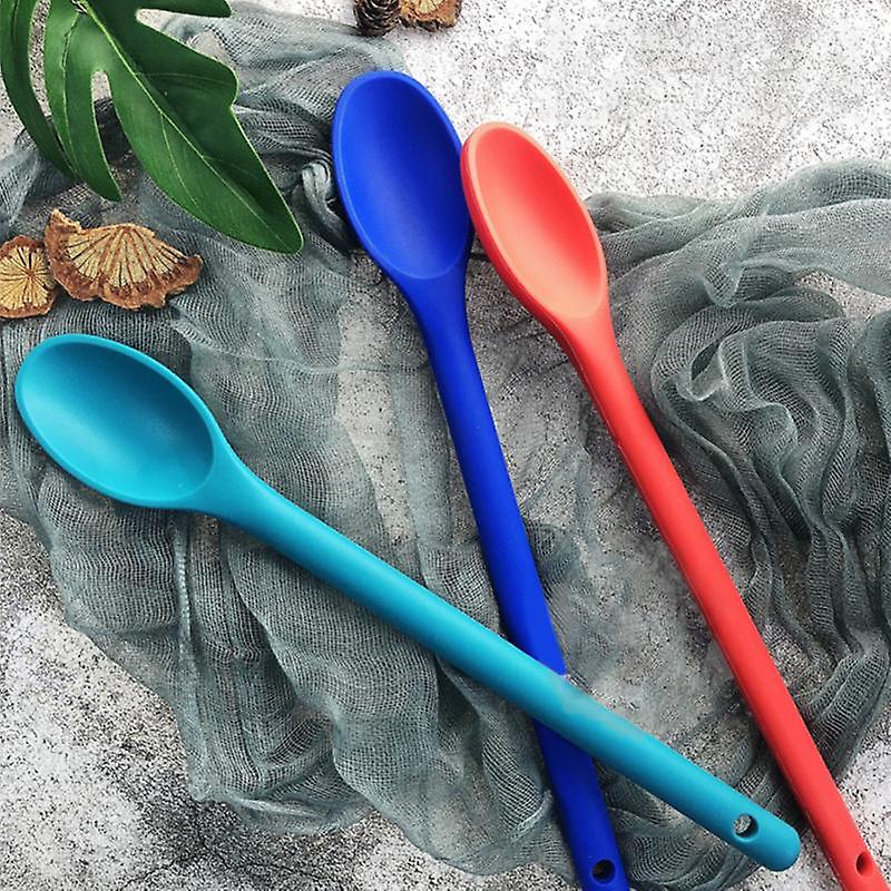 One Piece Design Food Stirring Cooking Tool Silicone Long Handle Mixing ...