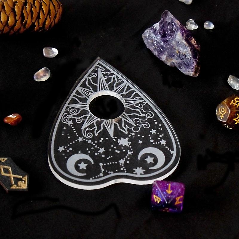 Acrylic Ouija Board Crystal Occultation Board Transparent Sun Pendulum ...